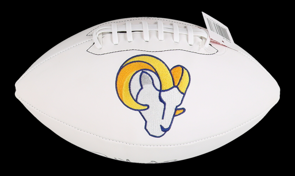 Jack Youngblood Signed Rams Logo Football Inscribed "HF 01" (Schwartz ...