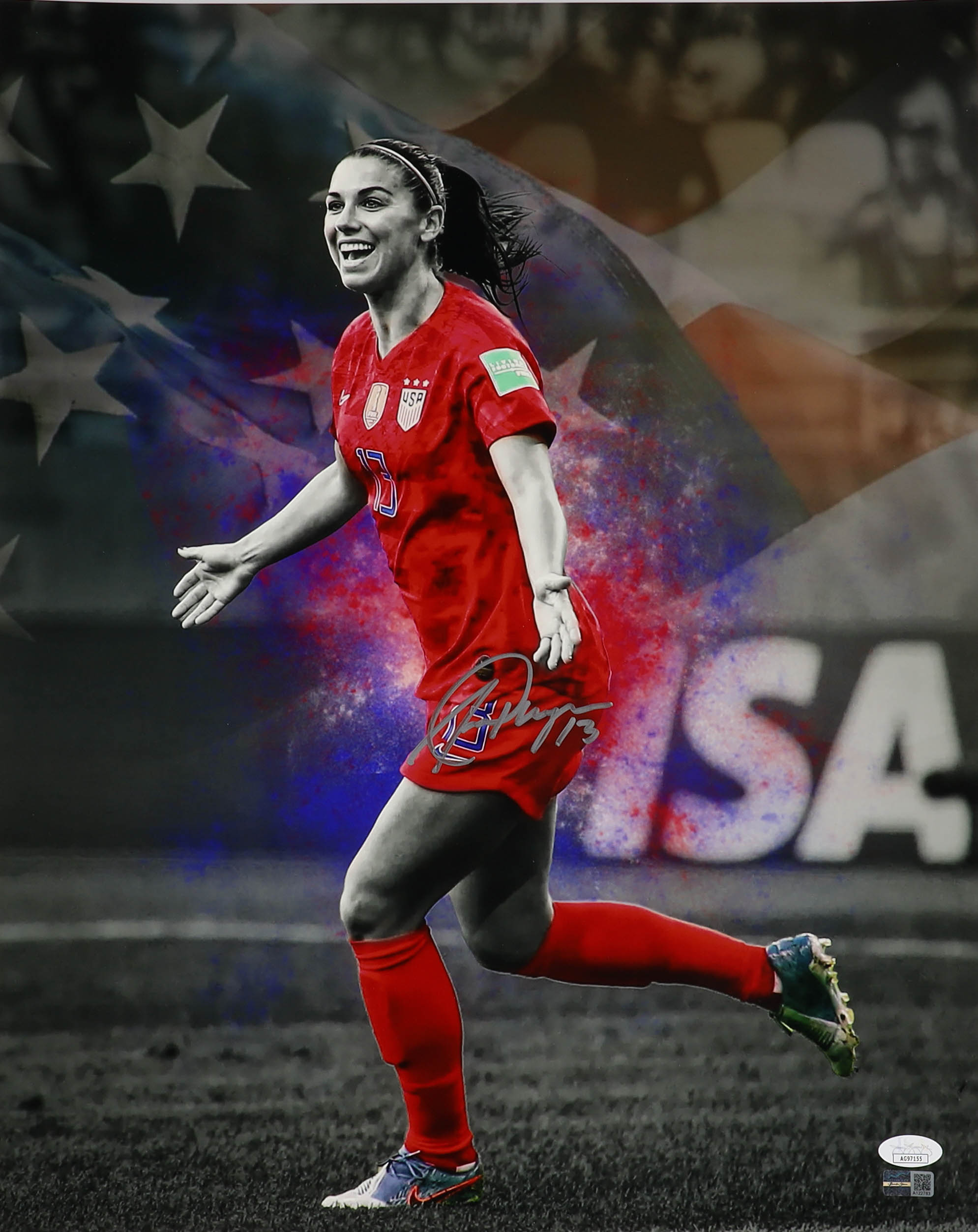 Alex Morgan Signed Team USA 16x20 Photo (JSA) | Pristine Auction