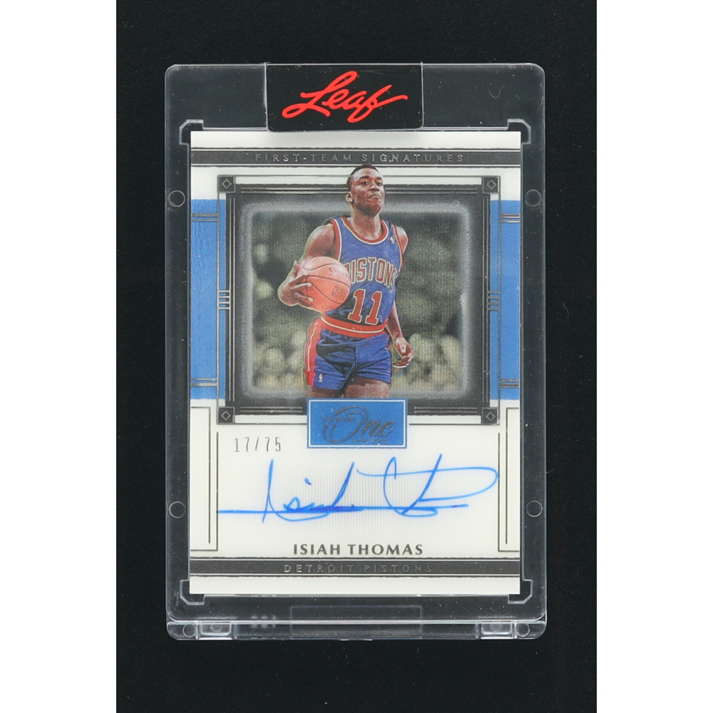 Isiah Thomas 2020-21 Panini One and One First Team Signatures #20 #17/ ...