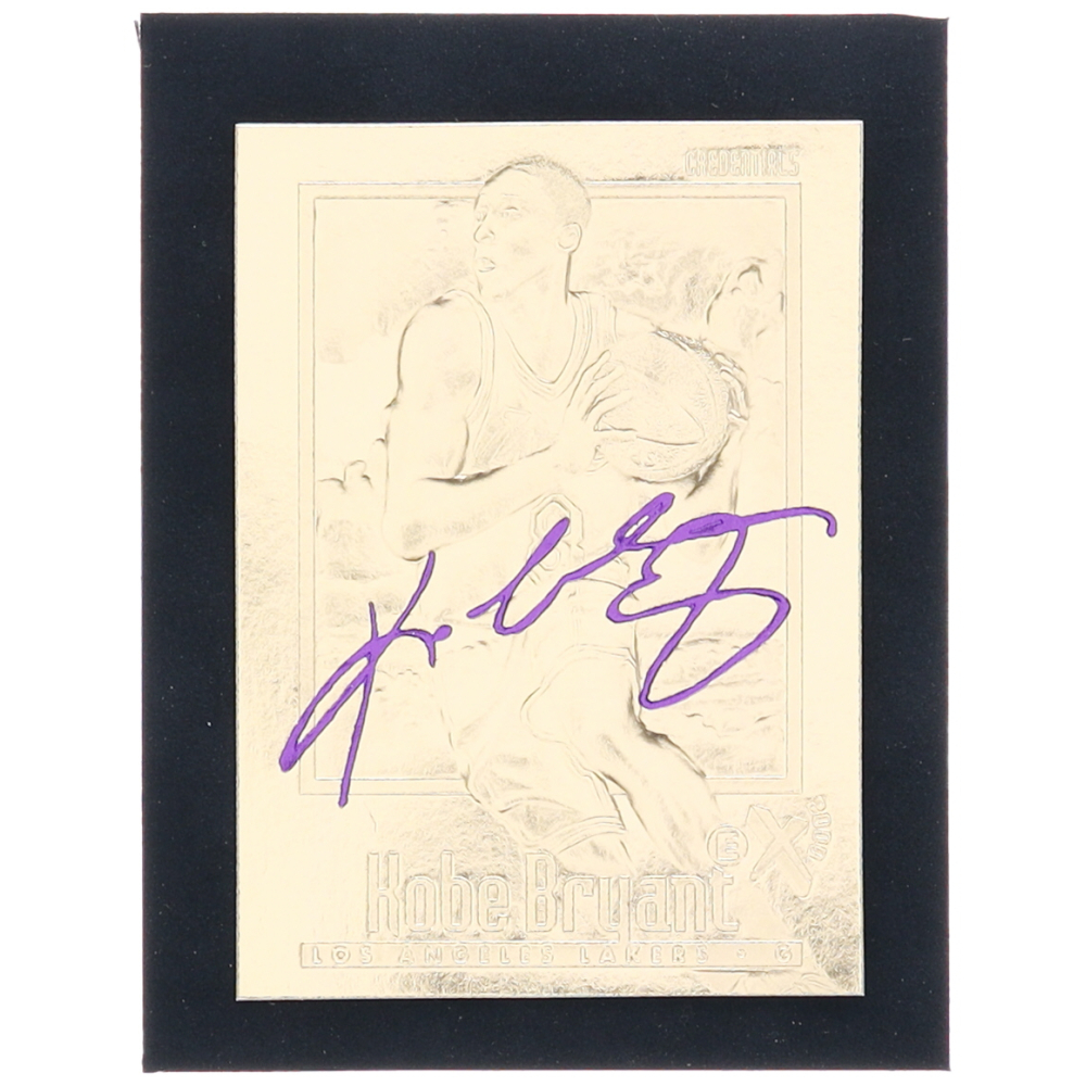 Kobe Bryant 1996-97 Skybox EX-2000 Purple Signature 23Kt Gold RC ...