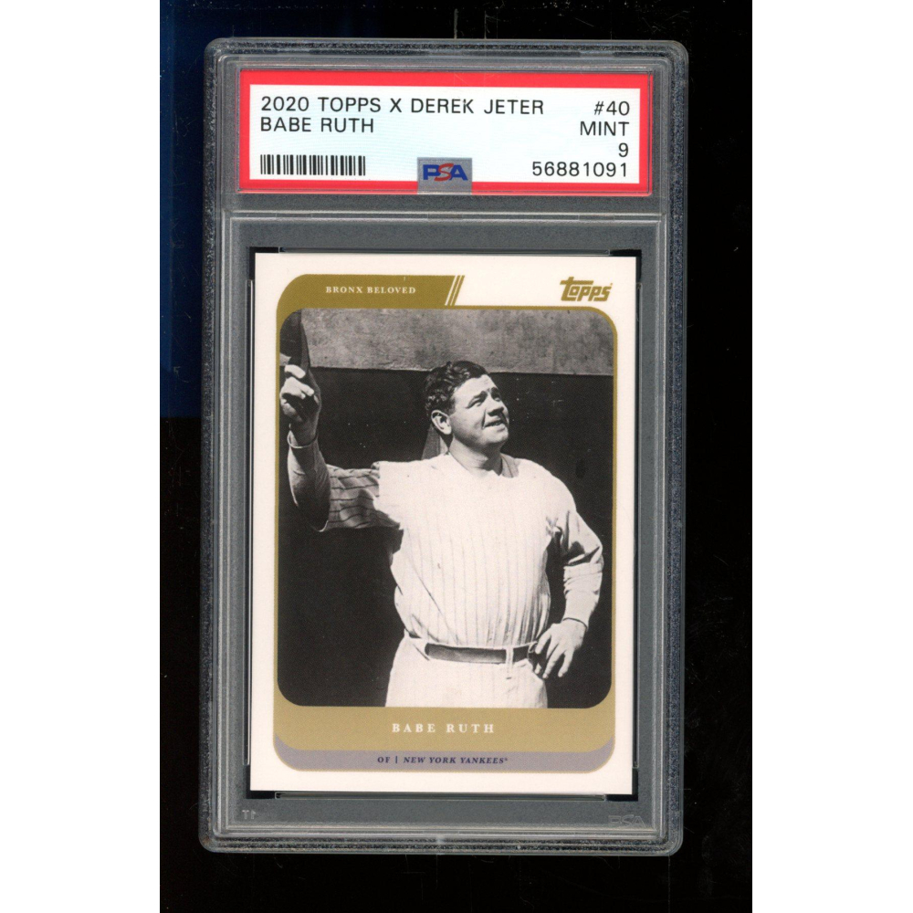 Babe Ruth 2020 Topps X Derek Jeter #40 (PSA 9) | Pristine Auction
