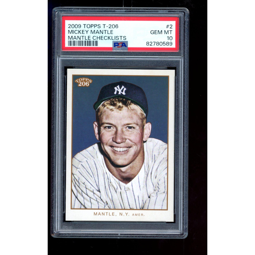 Mickey Mantle 2009 Topps 206 Checklists #2 (PSA 10) | Pristine Auction