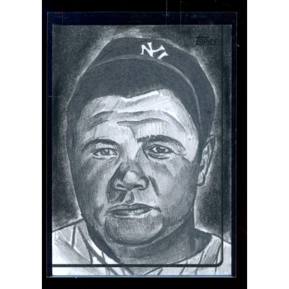 Babe Ruth 2019 Topps Sketch Card Artist Juan Rosales | Pristine Auction