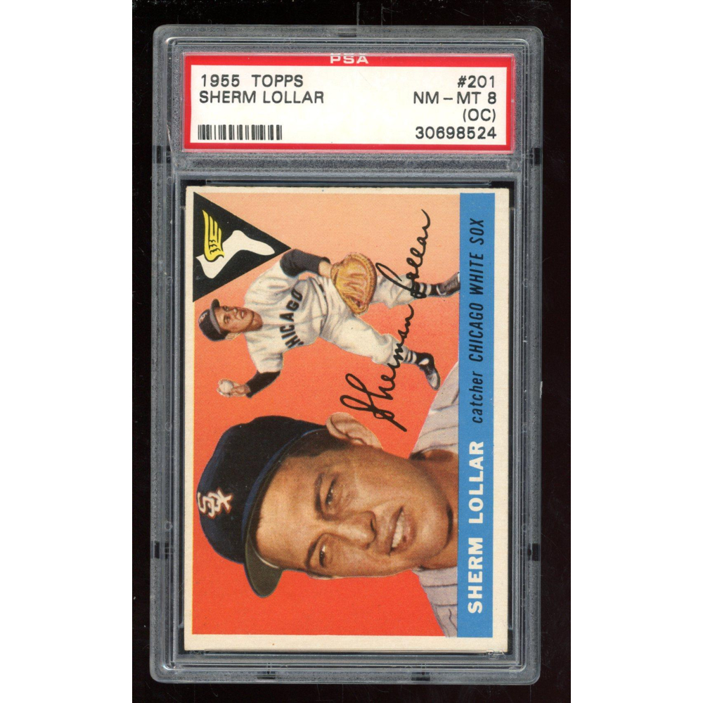 Sherm Lollar 1955 Topps 201 (PSA 8) (OC) | Pristine Auction