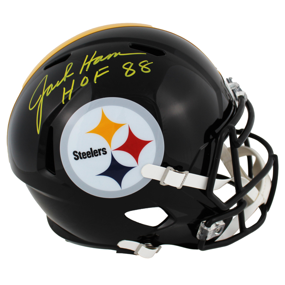 Jack Ham Signed Steelers Full-Size Speed Helmet Inscribed "HOF 88 ...