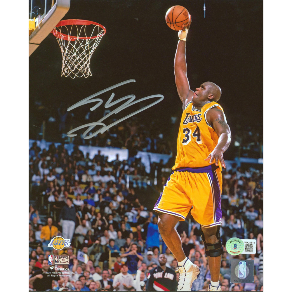 Shaquille O'Neal Signed Lakers 8x10 Photo (Beckett) | Pristine Auction