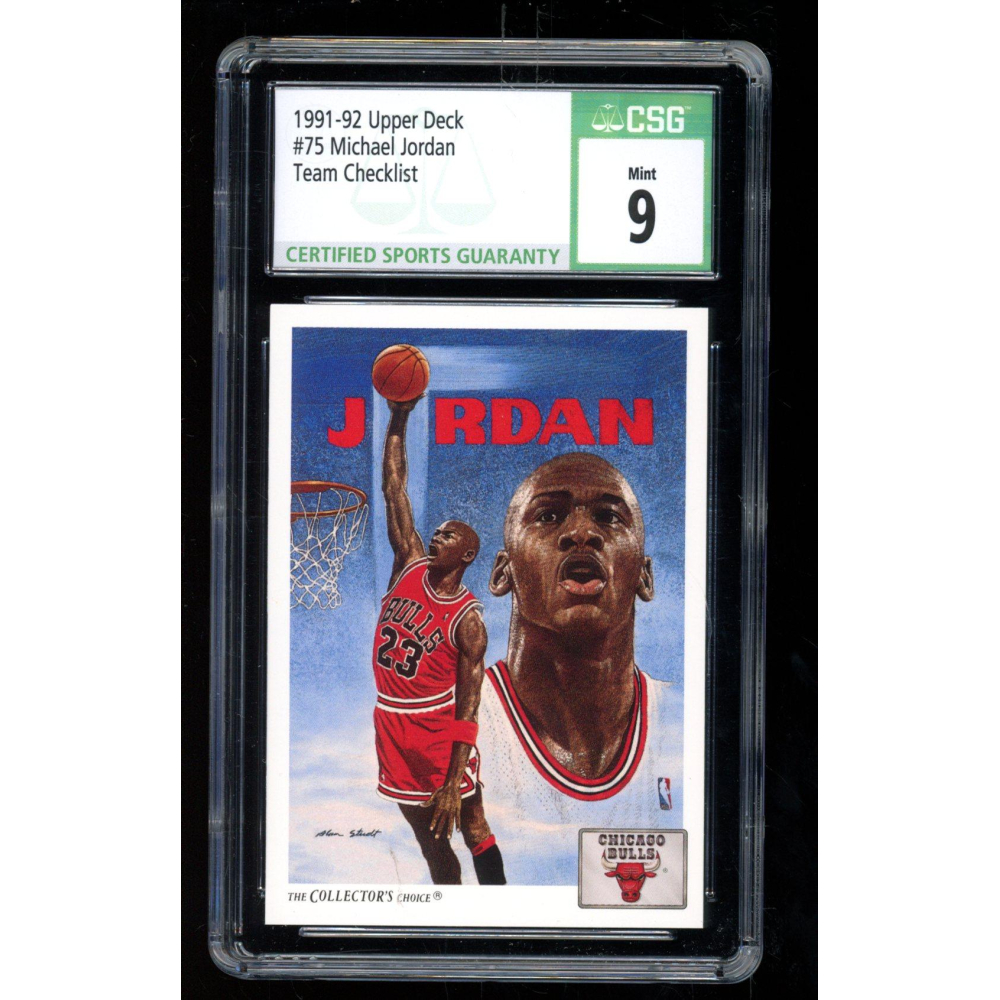 Michael Jordan 1991-92 Upper Deck #75 TC (CSG 9) | Pristine Auction