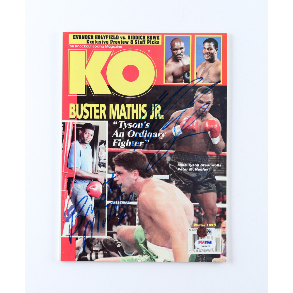 Mike Tyson & Buster Mathis Signed 1995 "KO" Magazine (PSA) | Pristine ...