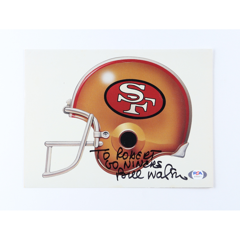Bill Walsh Signed 49ers 8x10 Photo Inscribed "Go Niners" (PSA ...