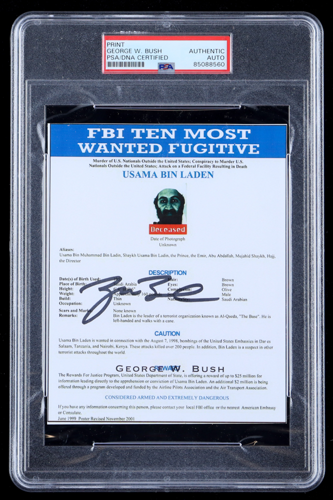 George W. Bush Signed 5x7 Print (PSA) | Pristine Auction