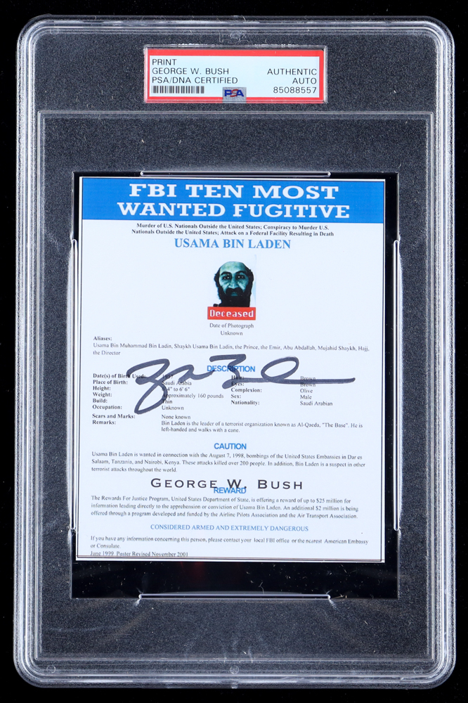 George W. Bush Signed 5x8 Print (PSA) | Pristine Auction