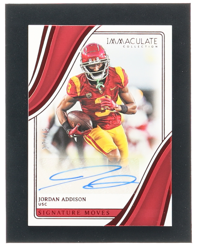 Jordan Addison 2023 Immaculate Collection Collegiate Signature Moves ...