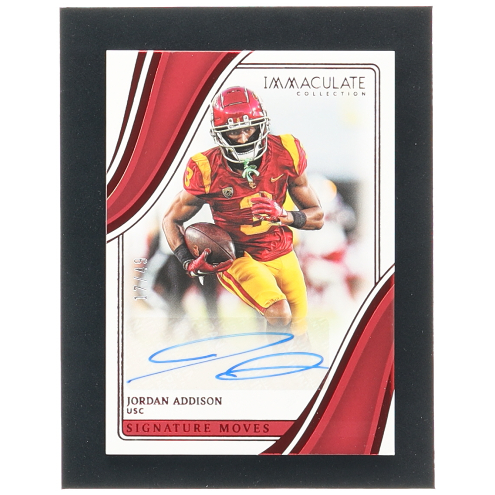 Jordan Addison 2023 Immaculate Collection Collegiate Signature Moves ...