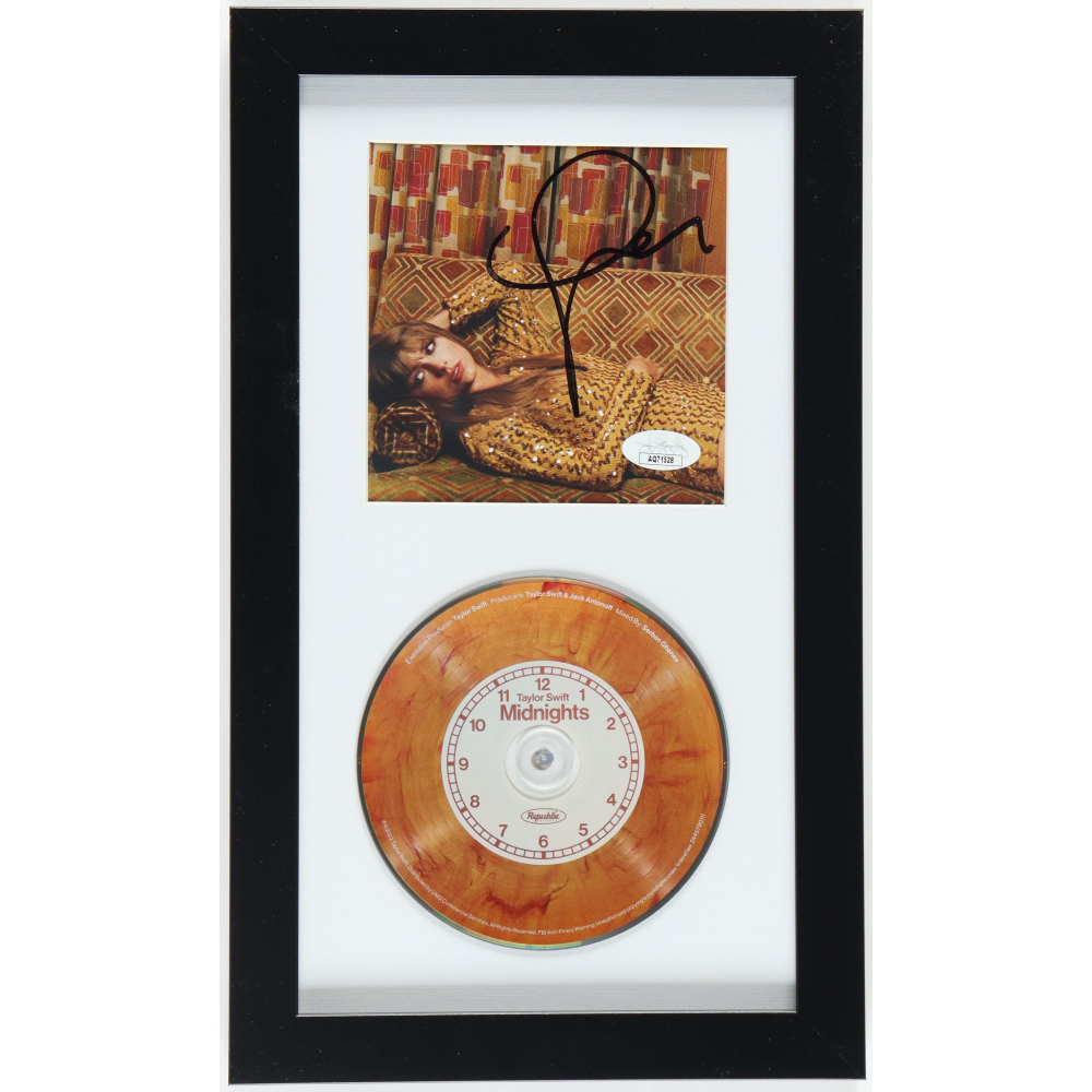 Taylor Swift Signed Custom Framed "Midnights" CD Booklet Display (JSA ...