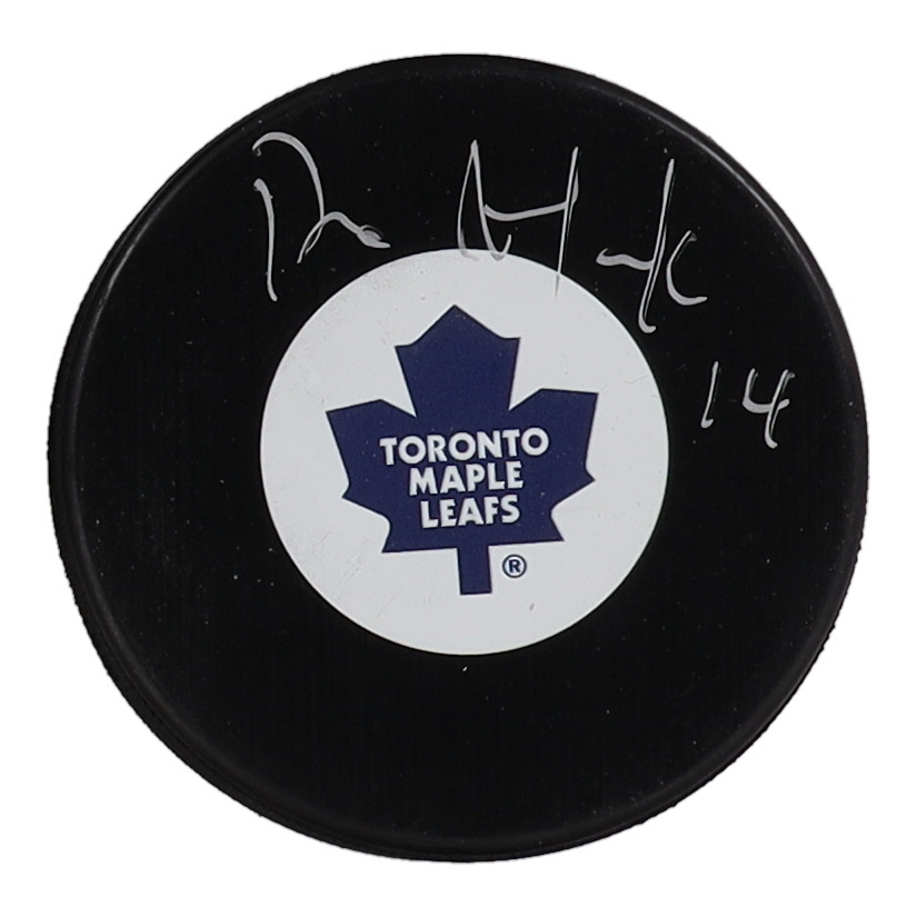 Dave Andreychuk Signed Maple Leafs Logo Hockey Puck (Schwartz & Frozen ...