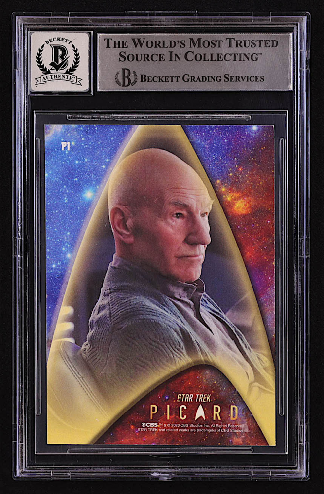 Patrick Stewart Signed 2020 CBS Studios Star Trek Picard Promo Set #1 ...