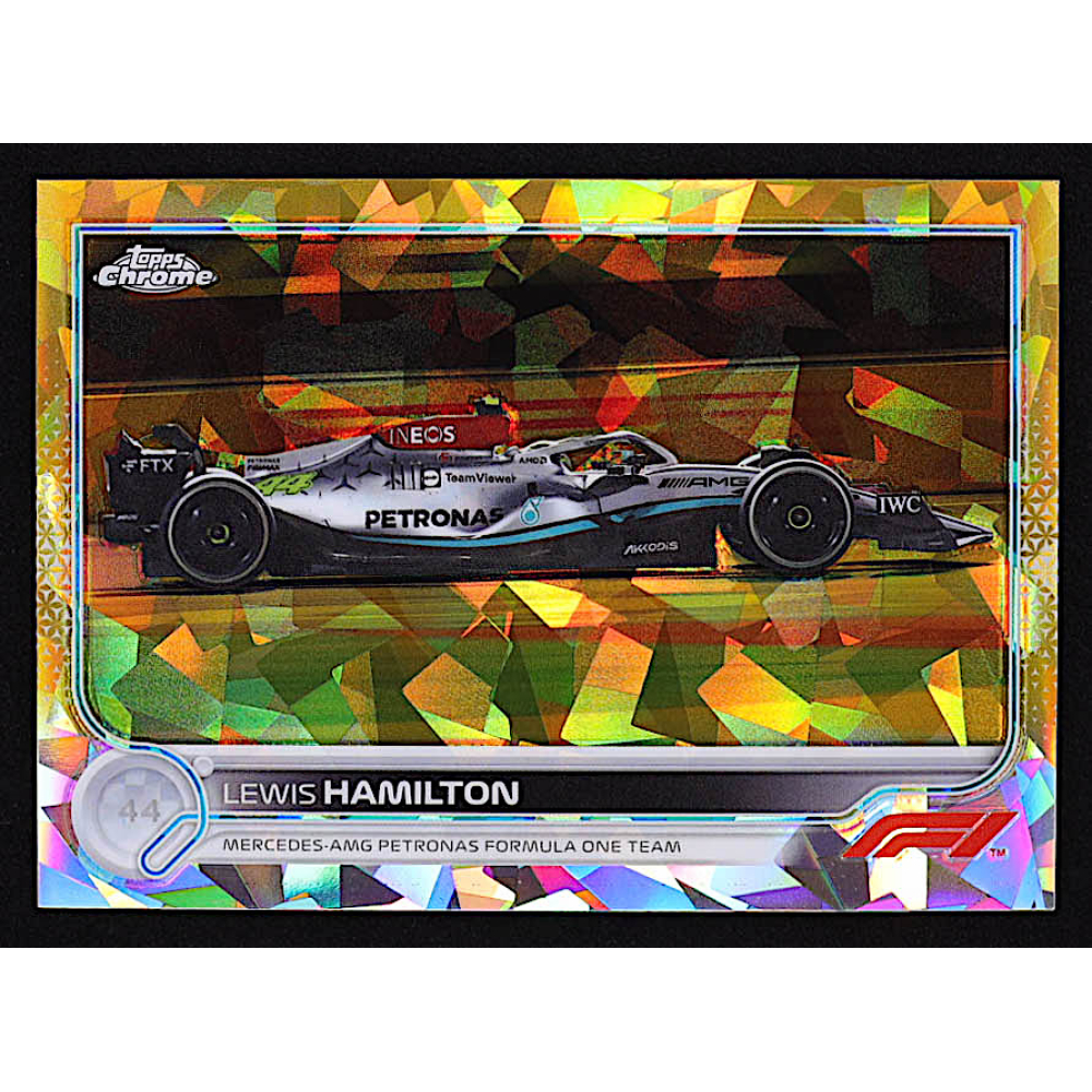 Lewis Hamilton 2022 Topps Chrome Sapphire Formula 1 Gold Refractors ...