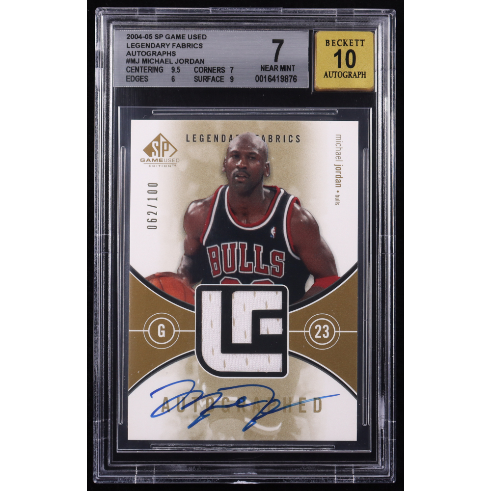 Michael Jordan 2004-05 SP Game Used Legendary Fabrics Autographs #MJ ...