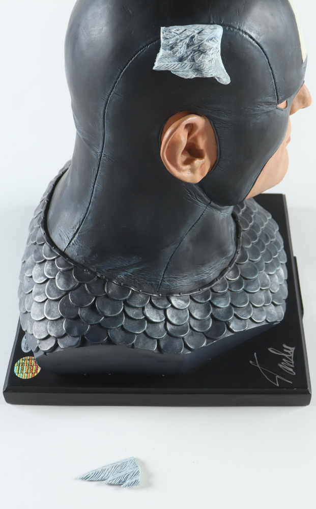 Stan Lee Signed "Captain America" Full-Size Head Bust (Beckett & Lee ...