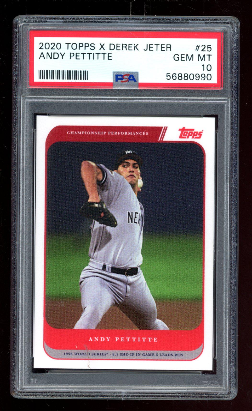 Andy Pettitte 2020 Topps X Derek Jeter #25 (PSA 10) | Pristine Auction