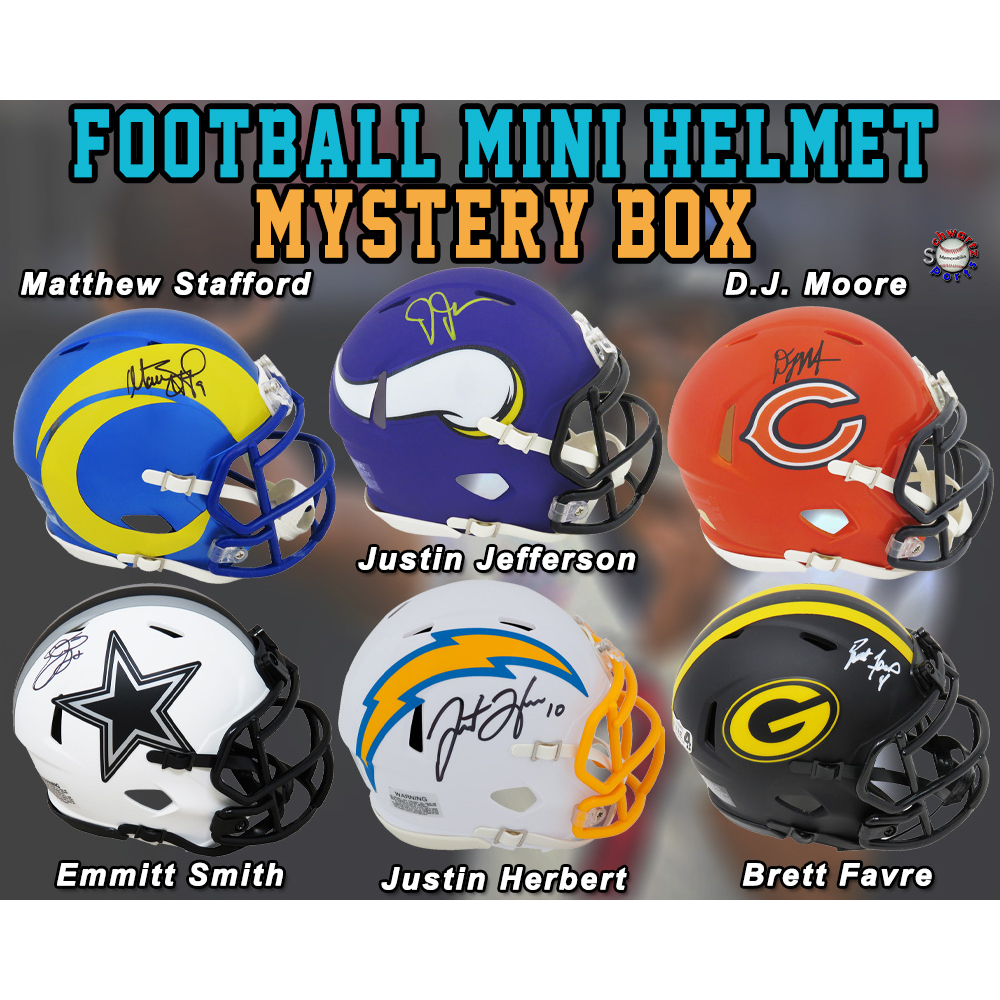 Football Mini Helmet Signed Mystery Box - Series 42 (Limited to 150 ...