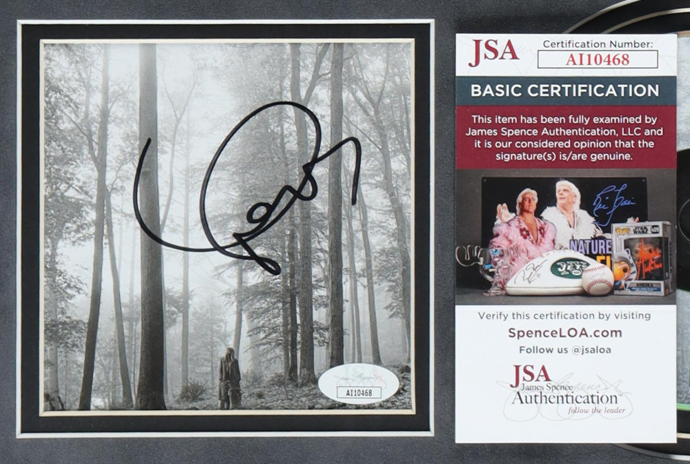 Taylor Swift Signed Custom Framed "Folklore" CD Album Cover Display ...