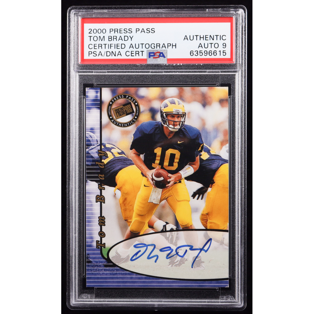 Tom Brady 2000 Press Pass Autographs #3 RC (PSA Authentic | Autograph ...
