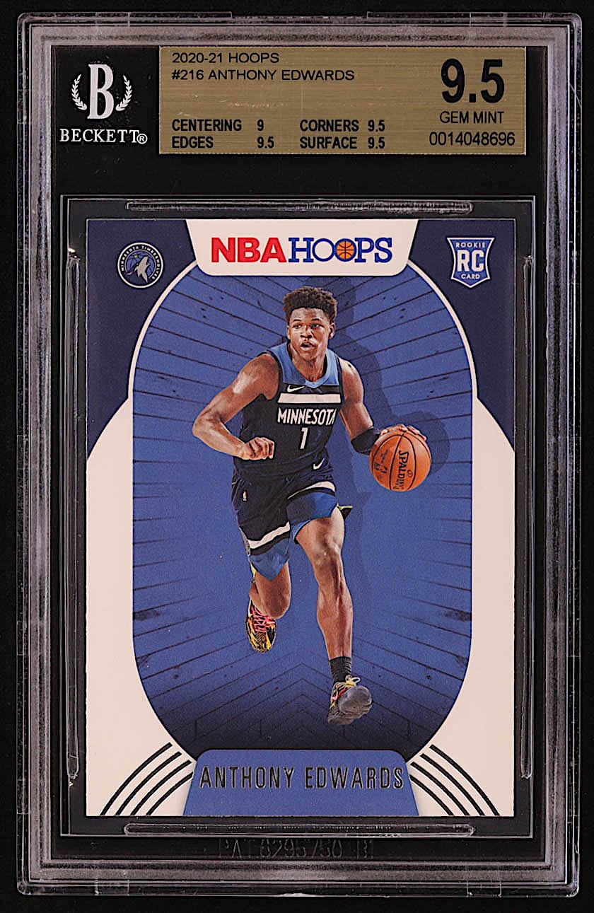Anthony Edwards 2020-21 Hoops #216 RC (BGS 9.5) | Pristine Auction