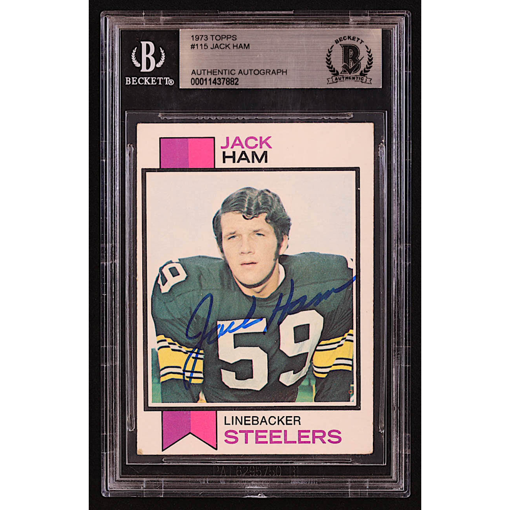 Jack Ham Signed 1973 Topps #115 RC (BGS) | Pristine Auction