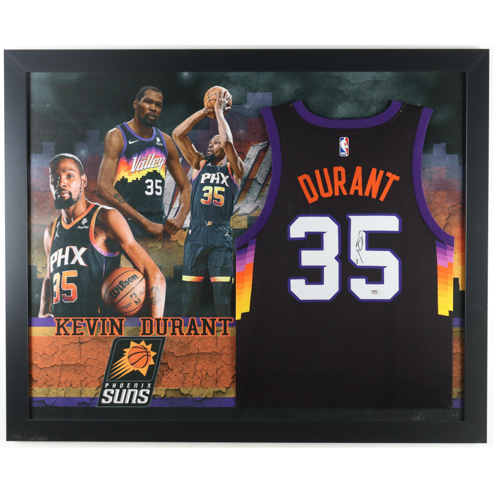 Kevin Durant Signed Custom Framed Jersey Display (PSA) | Pristine Auction
