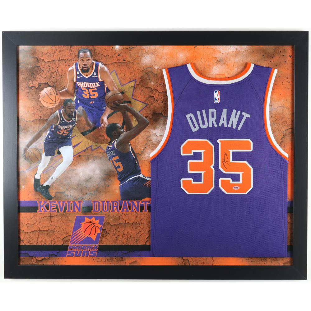Kevin Durant Signed Custom Framed Jersey Display (PSA) | Pristine Auction