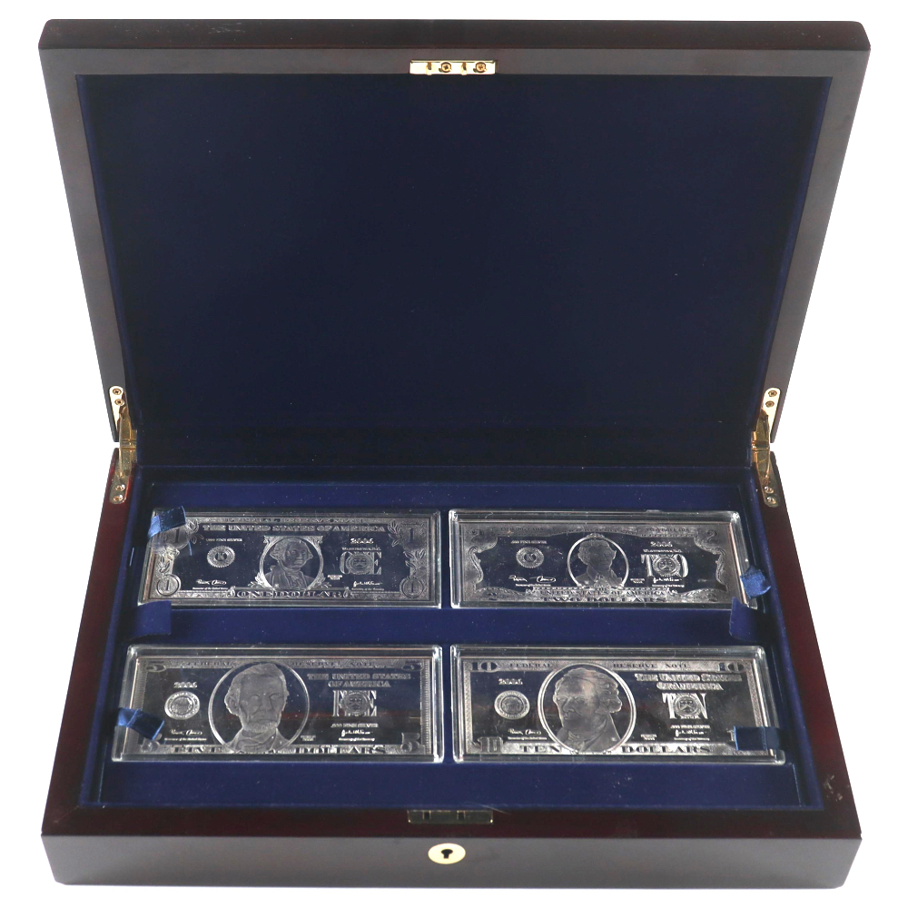 Washington Mint 2006 (7) Currency Silver Proof Bills .999 Fine Silver ...