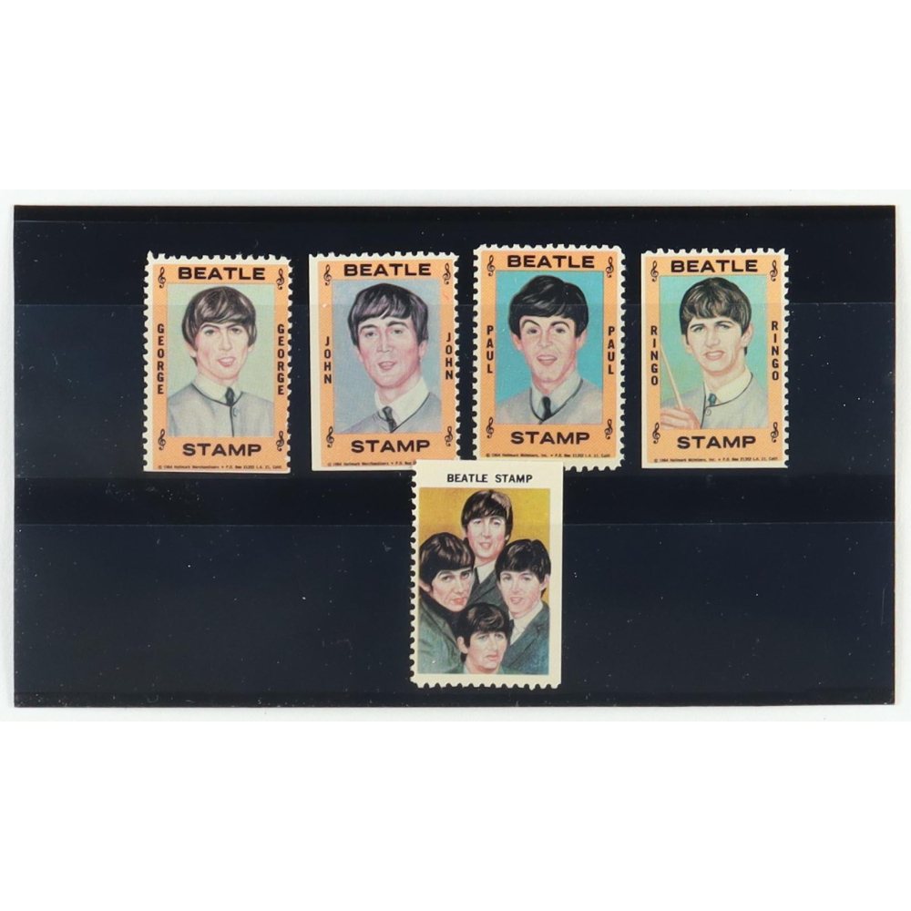 The Beatles 1964 Hallmark Set of (5) Stamps | Pristine Auction