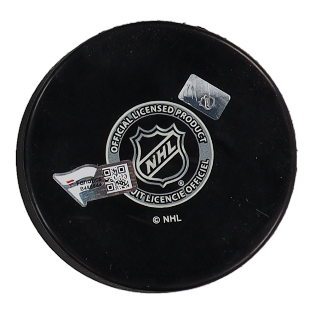 Marc-Andre Fleury Signed Golden Knights Logo Hockey Puck (Fanatics ...
