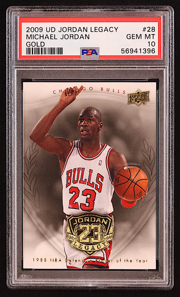 Michael Jordan 2009-10 Upper Deck Michael Jordan Legacy Collection Gold ...