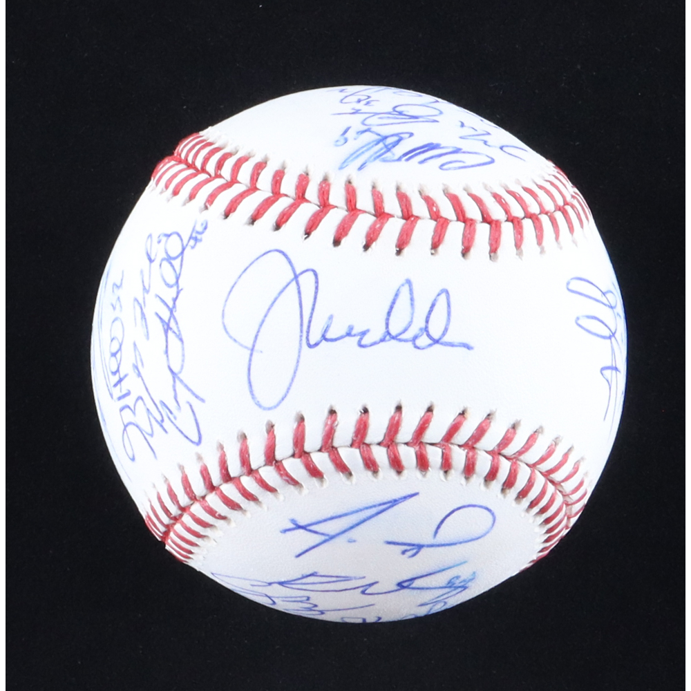 2017 NL All-Stars OML Baseball Signed by (21) with Joe Maddon, Paul Goldschmidt, Max Scherzer ...