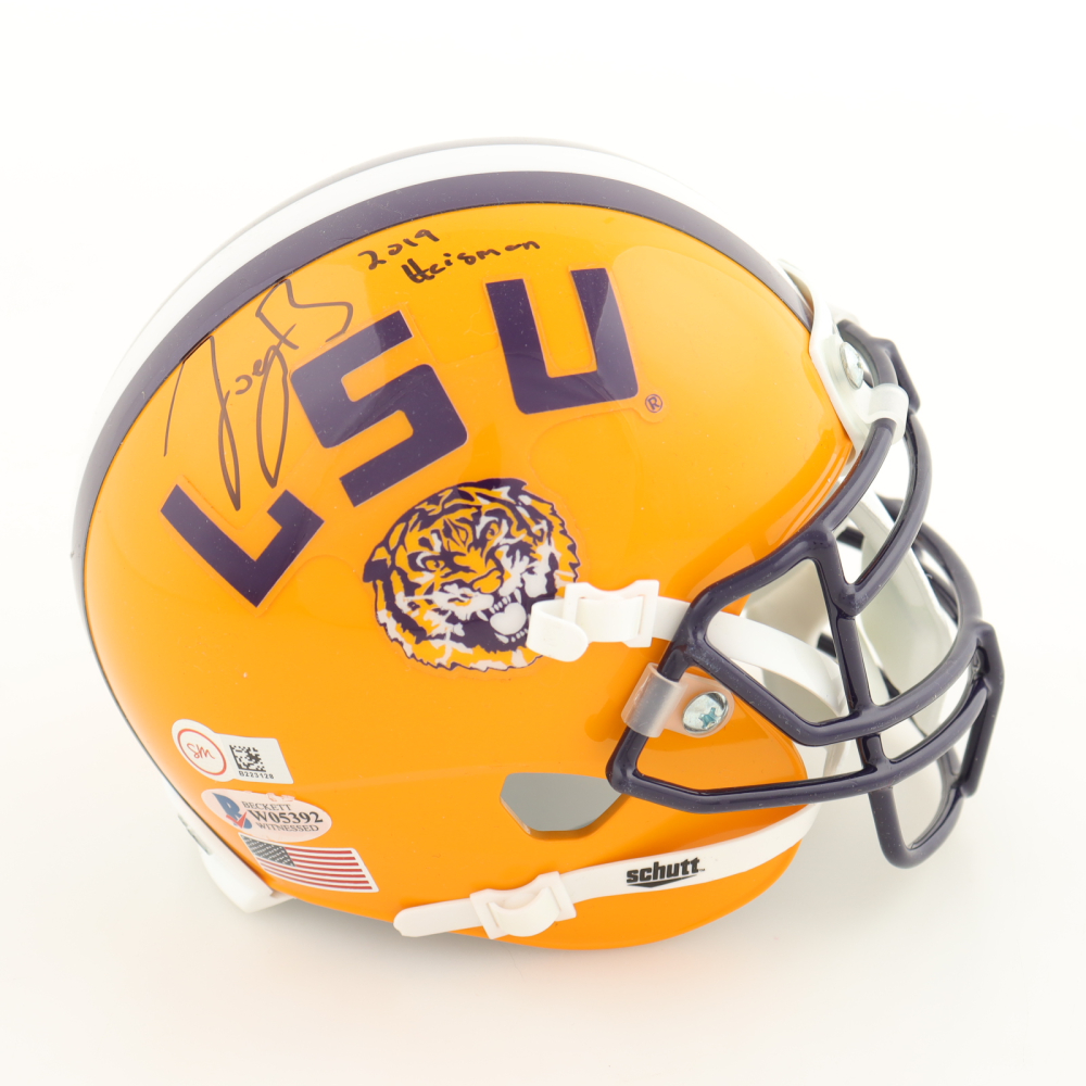Joe Burrow Signed LSU Tigers Mini Helmet Inscribed "2019 Heisman'" (JSA ...