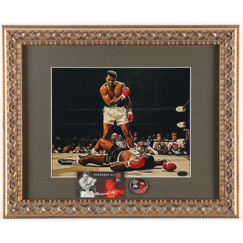 Muhammad Ali Custom Framed Photo Print Display With Ali Colorized U.S ...