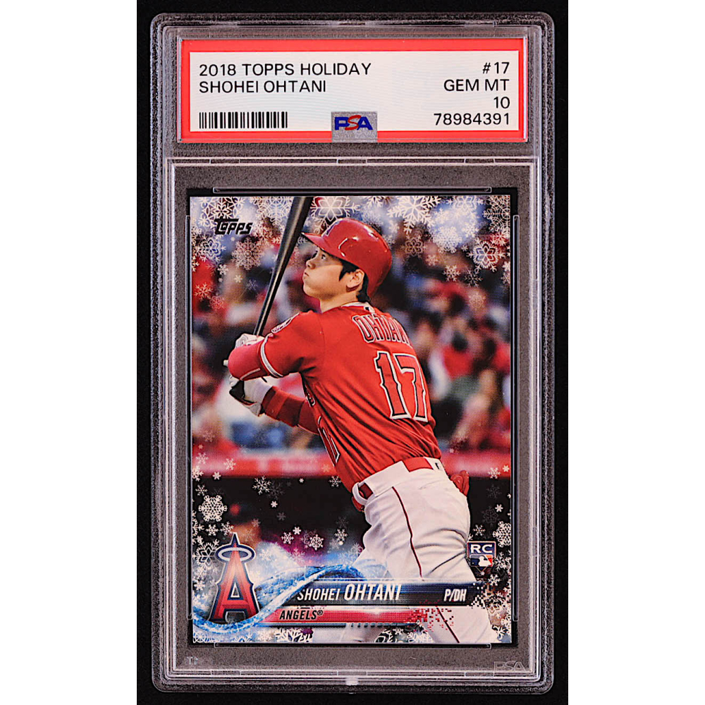 Shohei Ohtani 2018 Topps Walmart Holiday Snowflake #HMW17 RC (PSA 10 ...