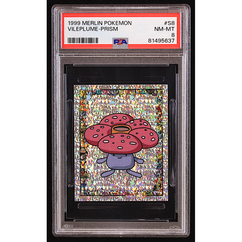 Vileplume 1999 Merlin Pokemon Album Stickers #S8 (PSA 8) | Pristine Auction