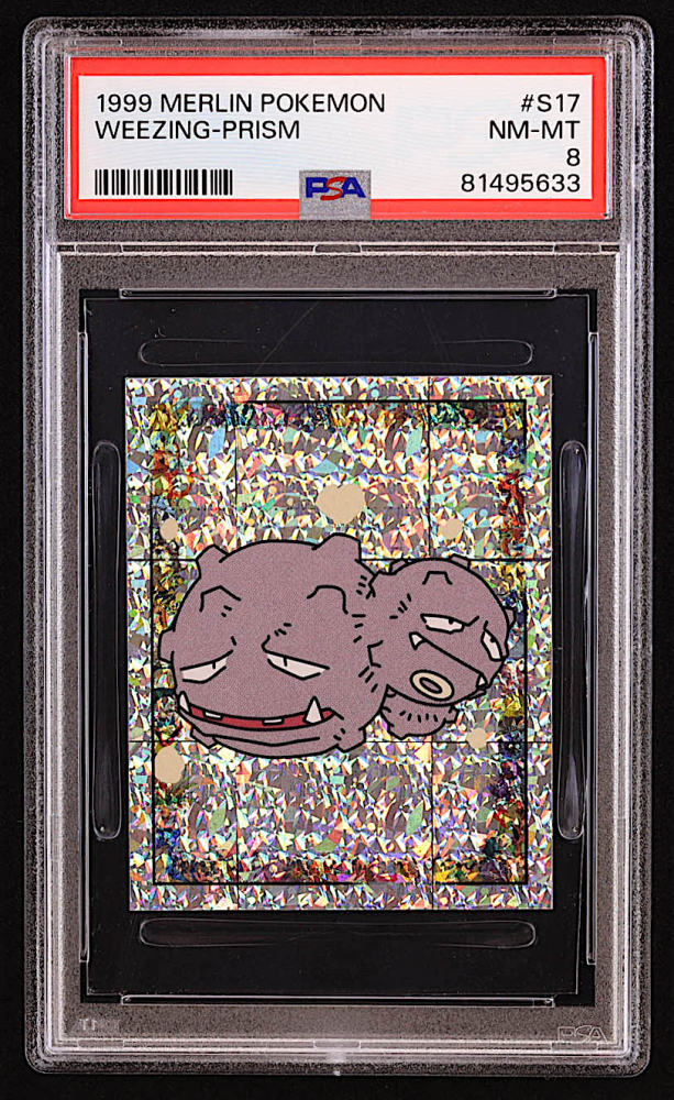 Weezing 1999 Merlin Pokemon Album Stickers #S17 (PSA 8) | Pristine Auction