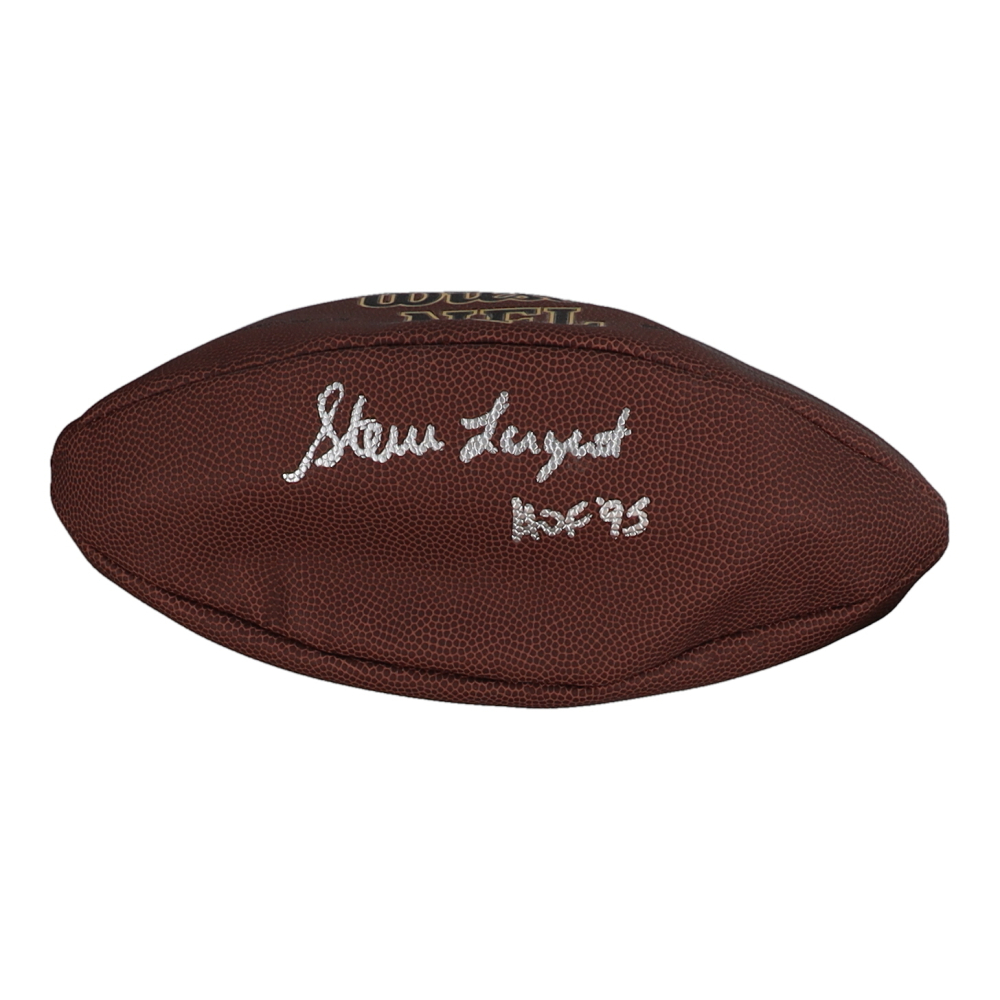Steve Largent Signed NFL Football Inscribed "HOF '95" (Schwartz ...