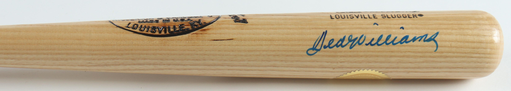 Ted Williams Signed Louisville Slugger Baseball Bat (JSA & Williams ...