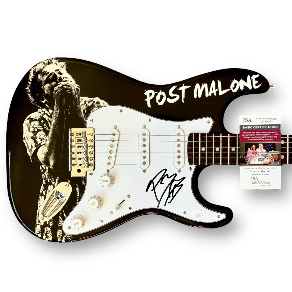 Post Malone Signed Custom Autograph Edition 39" Electric Guitar (JSA ...