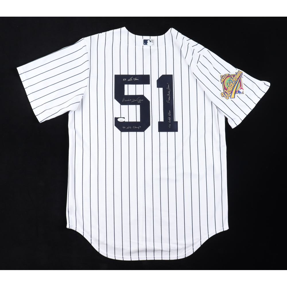 Bernie Williams Signed Yankees Jersey with Multiple Inscriptions (JSA ...