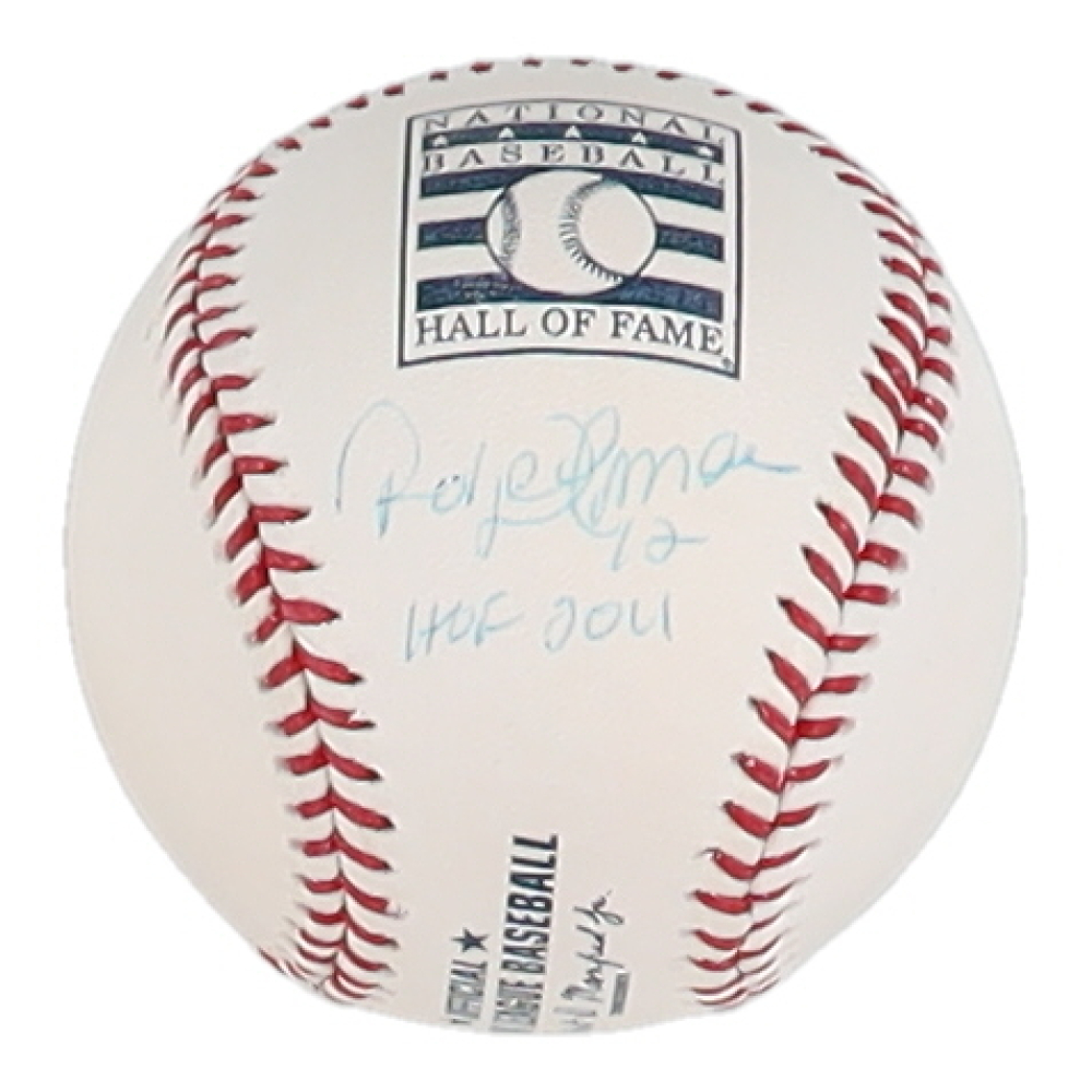 Roberto Alomar Signed Hall of Fame Logo OML Baseball Inscribed "HOF ...