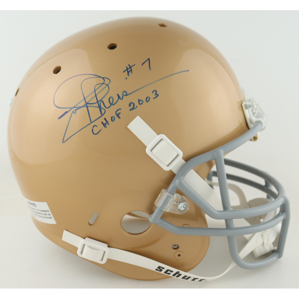 Joe Theismann Signed Notre Dame Fighting Irish Full-Size Helmet ...
