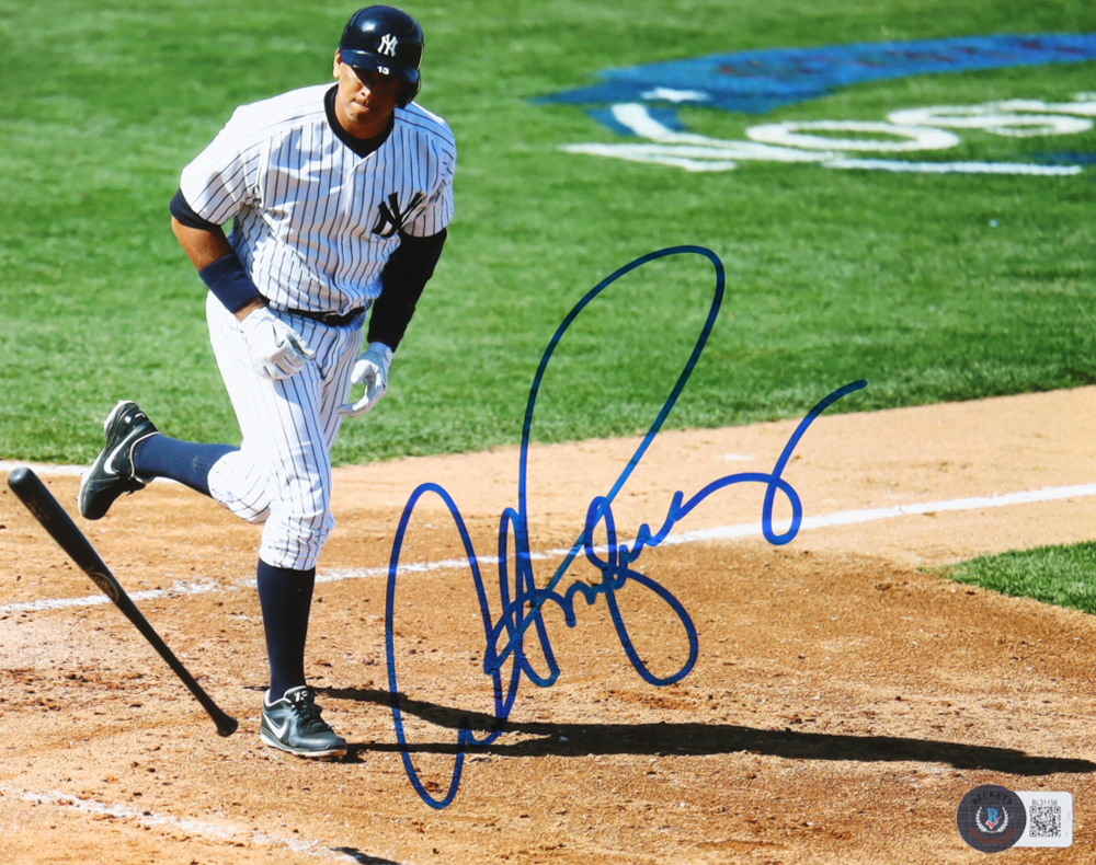 Alex Rodriguez Signed Yankees 8x10 Photo (Beckett) | Pristine Auction
