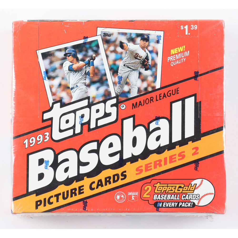 1993 Topps Series 2 Baseball Cello Box with (24) Packs | Pristine Auction