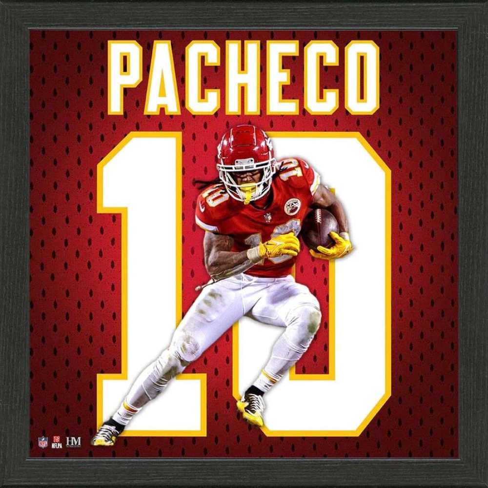 Isiah Pacheco Chiefs "Impact Jersey" Custom Framed Photo | Pristine Auction